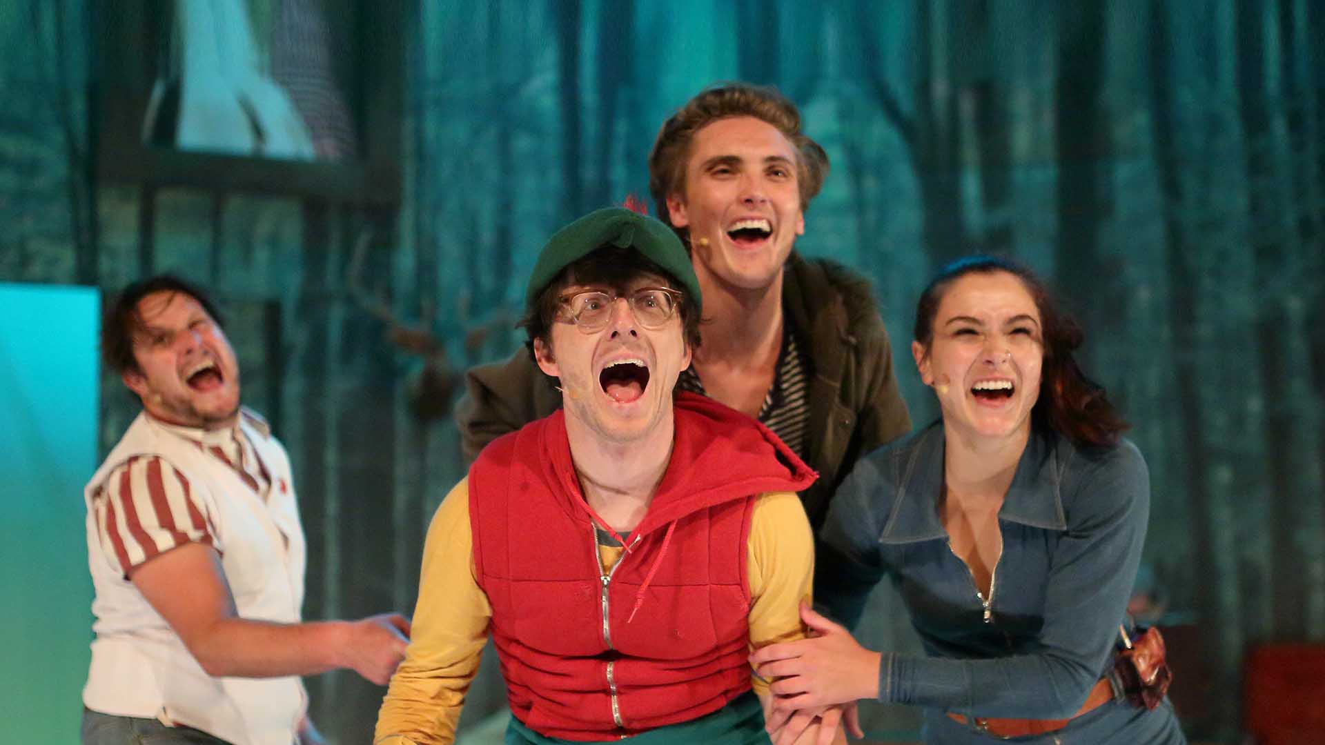 2. Windmill Theatre's Fugitive. L-R Patrick Graham, Matthew Whittet ...